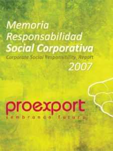 Memoria de Responsabilidad Social de PROEXPORT - Proexport